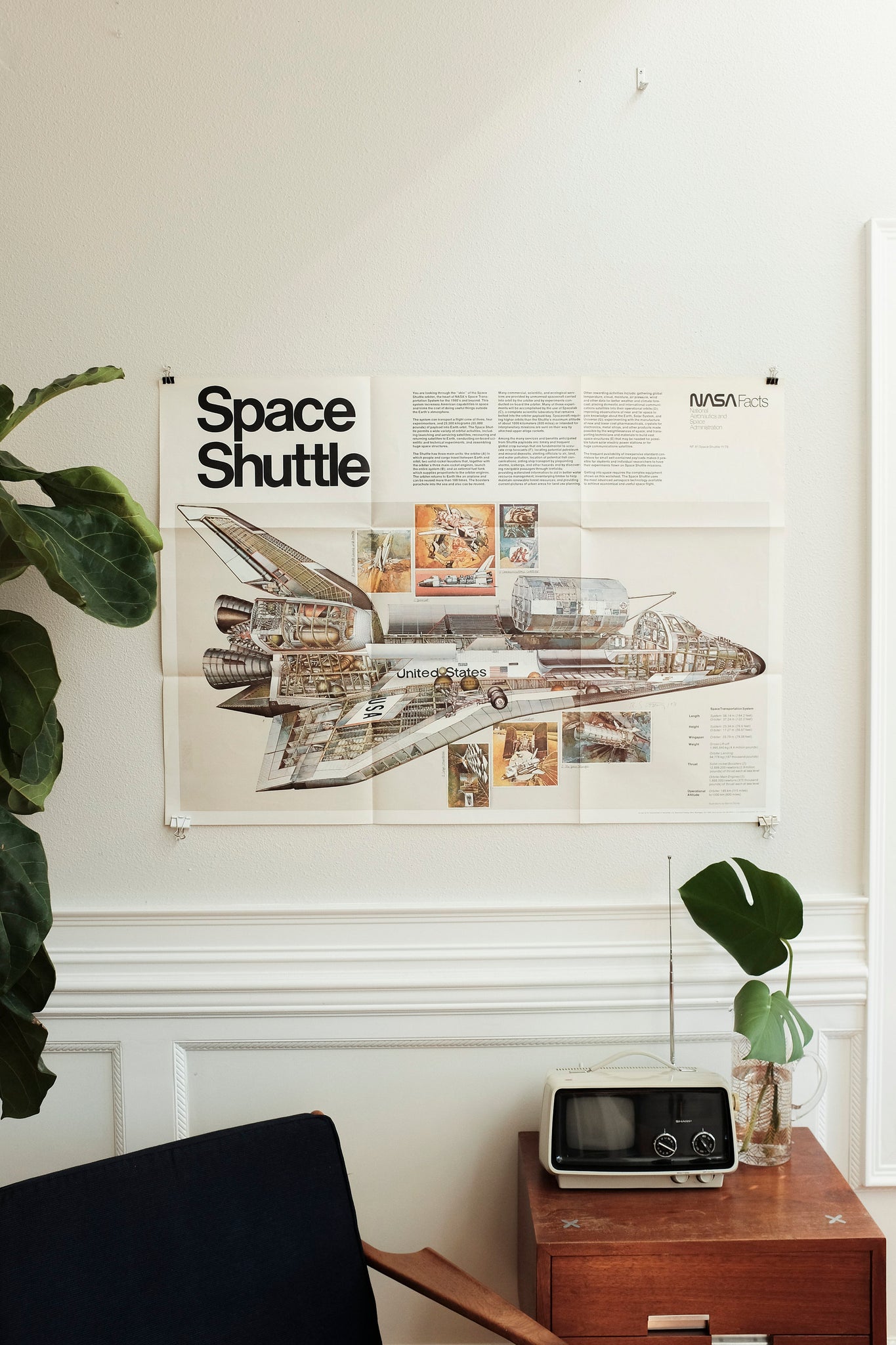 1978 Nasa Space Shuttle Poster – MicroscopeTelescope