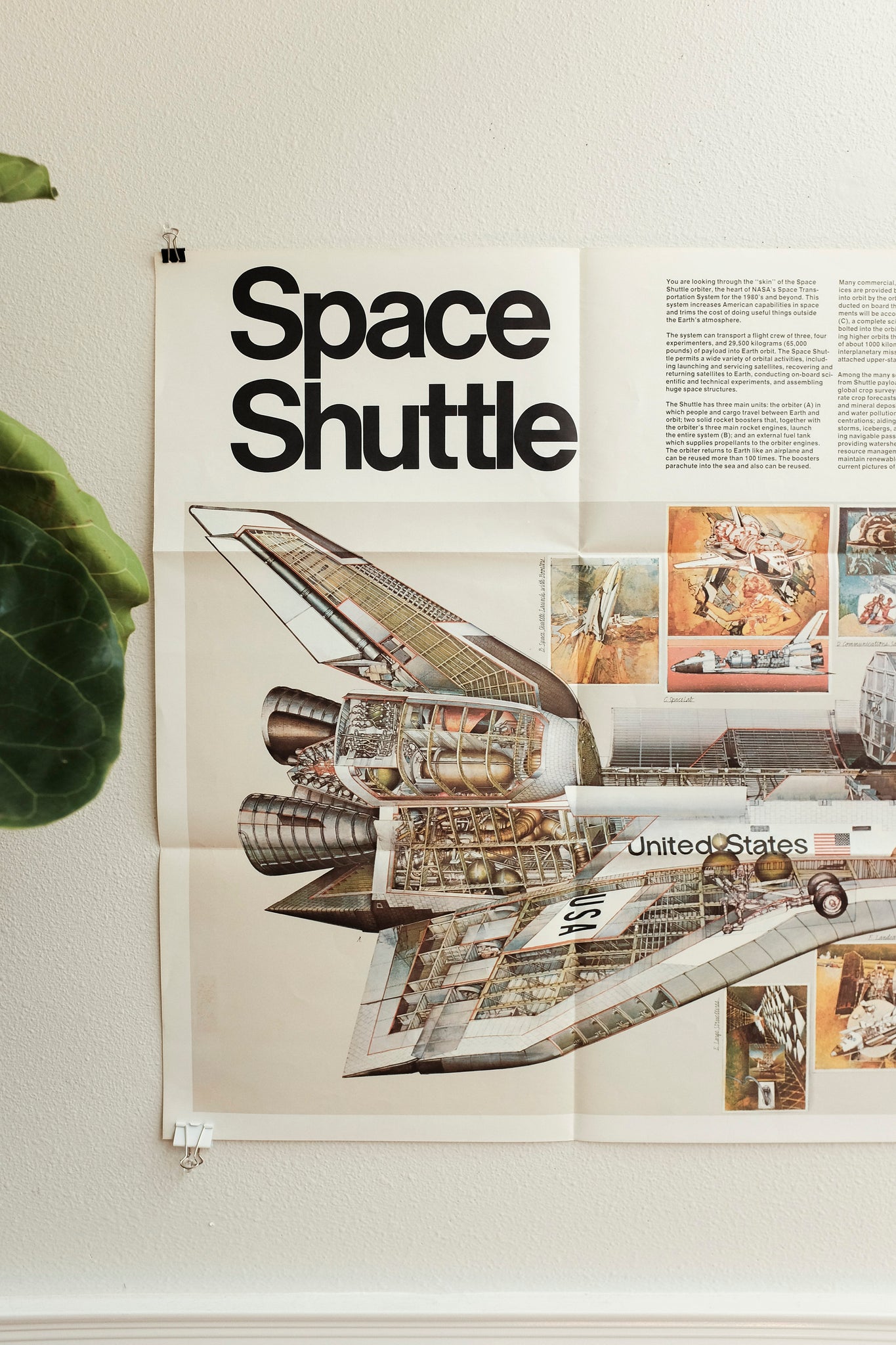 1978 Nasa Space Shuttle Poster – MicroscopeTelescope